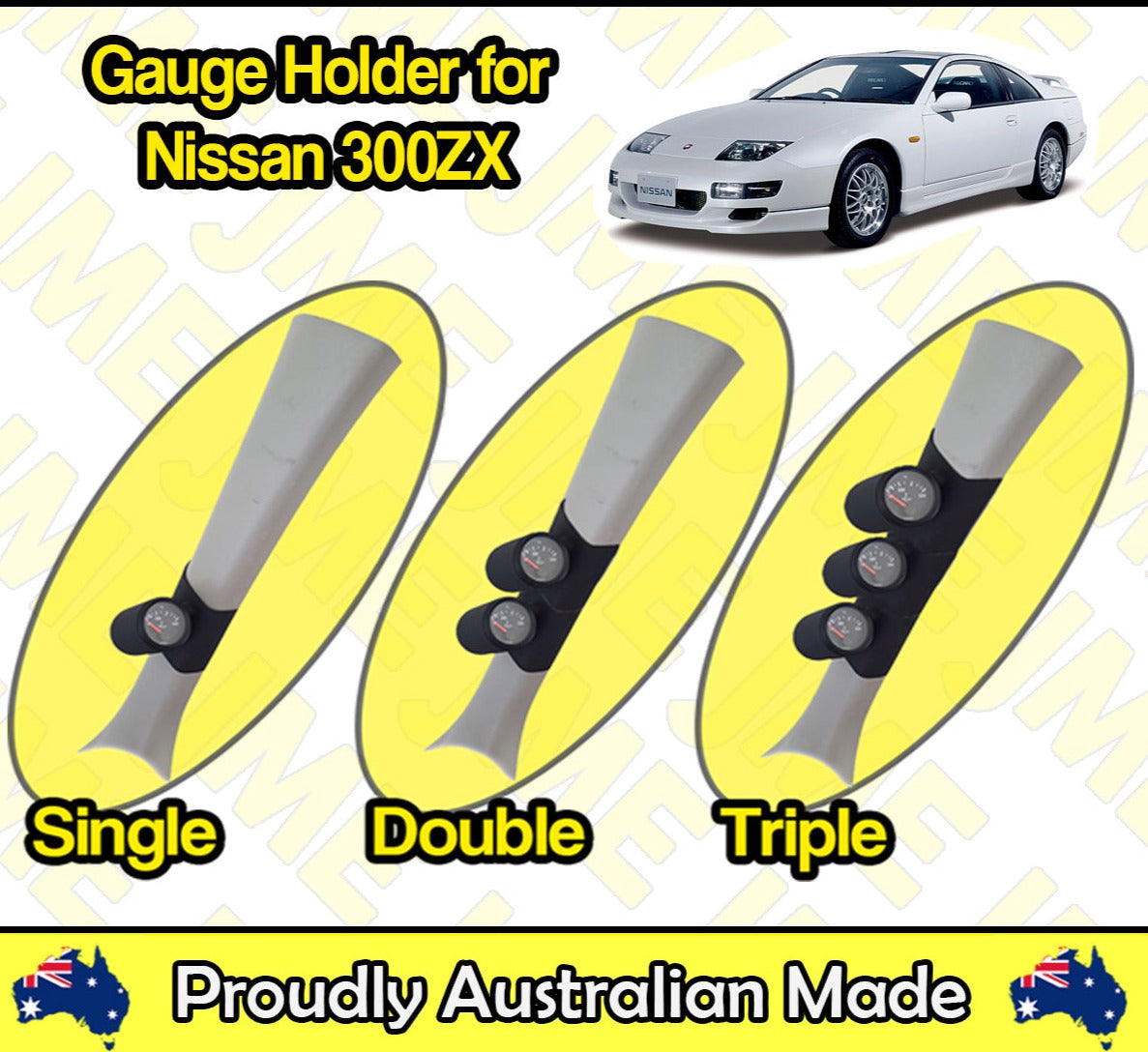 Pillar Pod for Nissan 300ZX Fairlady – Gauge Holder for 52mm & 60mm Ga ...