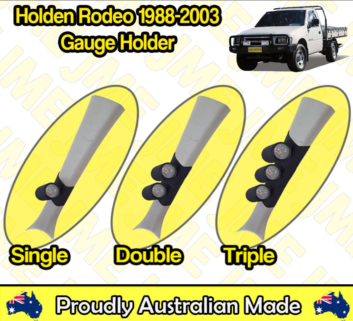 Pillar Pod for Holden Rodeo TF (1988–2003) – Gauge Holder for 52mm & 6 ...